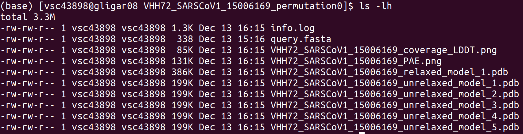 Overview of VIBFold outputs - E-Learning@VIB
