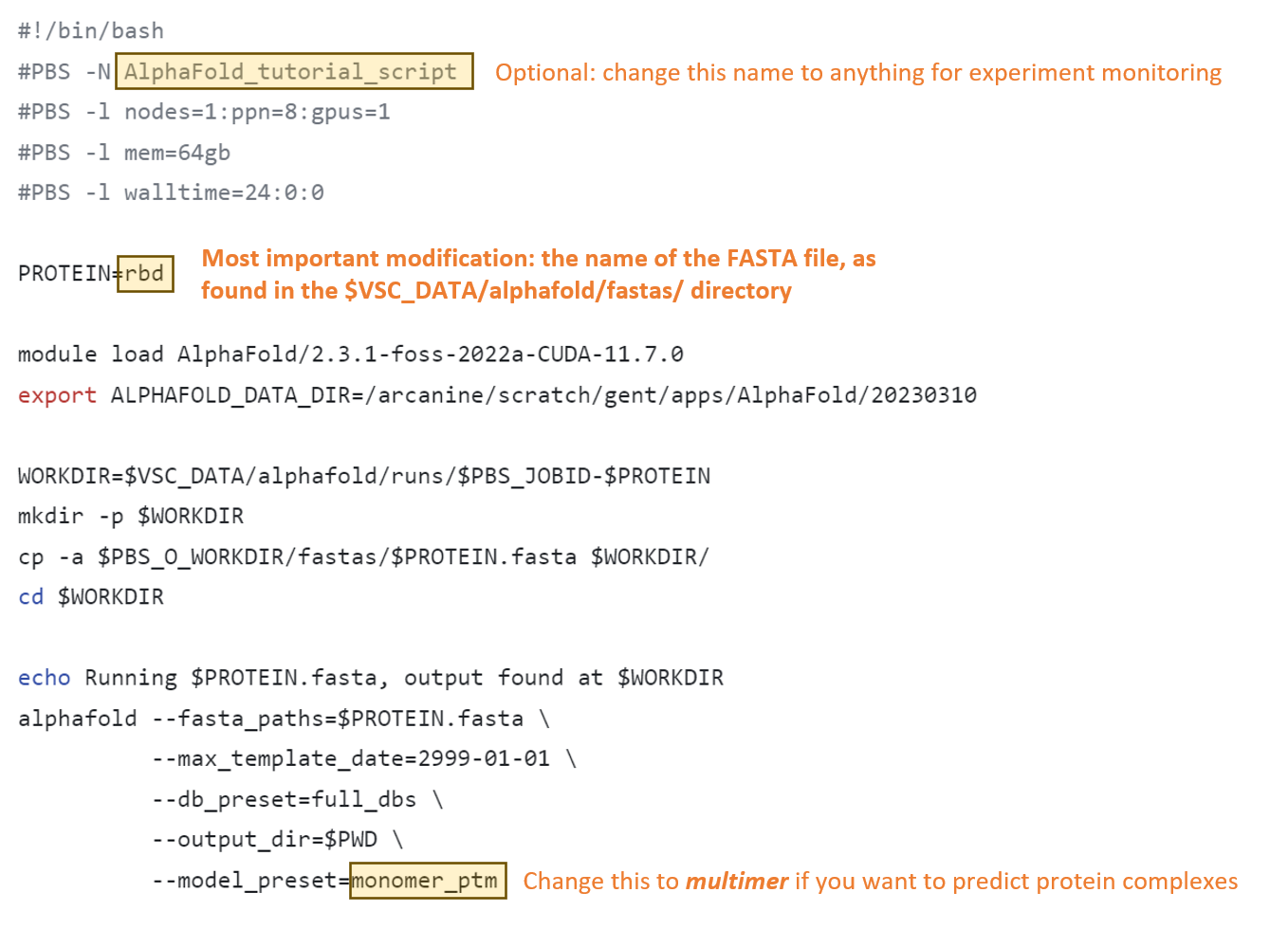Basic workflow example (web interface) - E-Learning@VIB