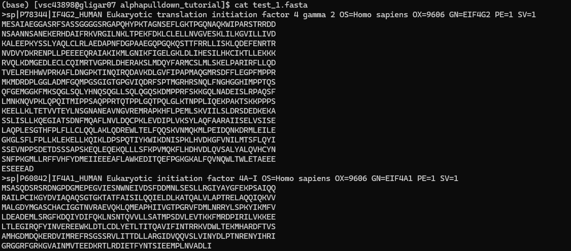 Instructions for running AlphaPulldown - E-Learning@VIB